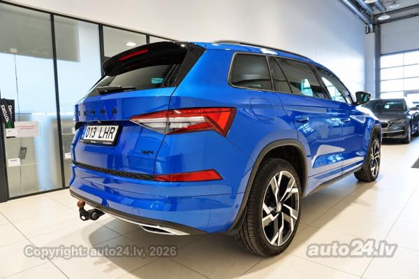Blue Skoda Kodiaq 2022 in Tallinn, with an engine capacity of 2.00 L and mileage of 119 thousand km for 32900 €, photo 4 on AUTOMOTO.COM.LV