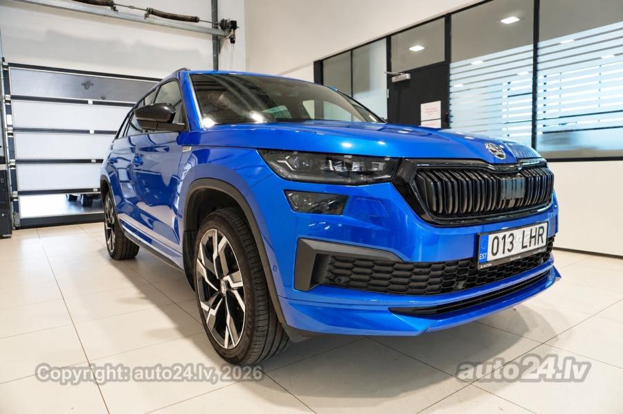 Blue Skoda Kodiaq 2022 in Tallinn, with an engine capacity of 2.00 L and mileage of 119 thousand km for 32900 €, photo 5 on AUTOMOTO.COM.LV