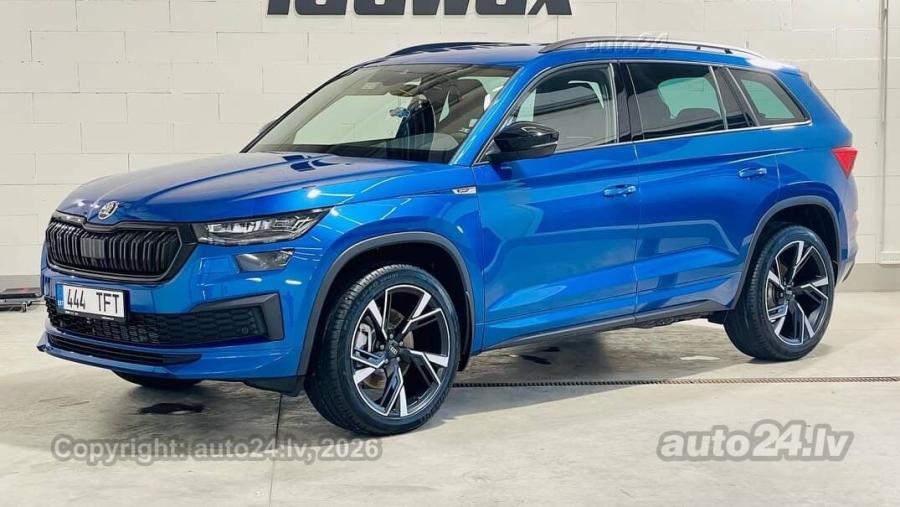Синий Шкода Kodiaq 2023 в Таллин, объемом двигателя 2.00 л и пробегом 57 тыс. км за 38000 €, фото 1 на AUTOMOTO.COM.LV