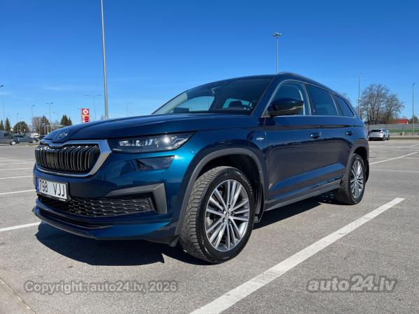 Zils Skoda Kodiaq 2023 Tallina, ar dzinēja tilpumu 2.00 L un nobraukumu 63 tūkst. km par 33900 €, foto  vietnē AUTOMOTO.COM.LV