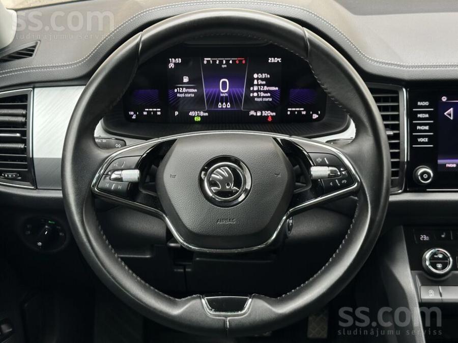 Синий Шкода Kodiaq 2023 в Рига, объемом двигателя 1.50 л и пробегом 49 тыс. км за 27950 €, фото 22 на AUTOMOTO.COM.LV
