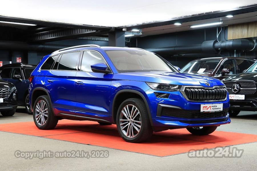 Синий Шкода Kodiaq 2023 в Таллин, объемом двигателя 2.00 л и пробегом 120 тыс. км за 33995 €, фото 1 на AUTOMOTO.COM.LV