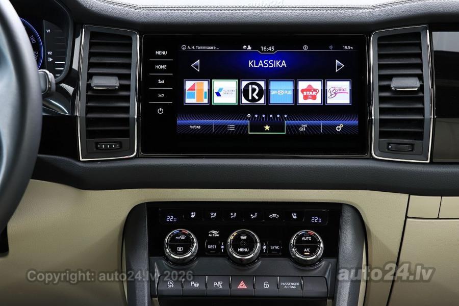 Синий Шкода Kodiaq 2023 в Таллин, объемом двигателя 2.00 л и пробегом 120 тыс. км за 33995 €, фото 18 на AUTOMOTO.COM.LV