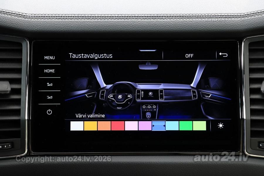 Синий Шкода Kodiaq 2023 в Таллин, объемом двигателя 2.00 л и пробегом 120 тыс. км за 33995 €, фото 23 на AUTOMOTO.COM.LV