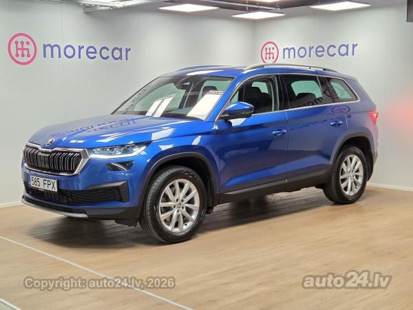 Zils Skoda Kodiaq 2024 Tallina, ar dzinēja tilpumu 2.00 L un nobraukumu 30 tūkst. km par 38900 €, foto 1 vietnē AUTOMOTO.COM.LV