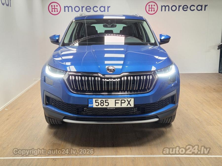 Blue Skoda Kodiaq 2024 in Tallinn, with an engine capacity of 2.00 L and mileage of 30 thousand km for 38900 €, photo 3 on AUTOMOTO.COM.LV