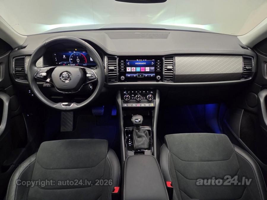Blue Skoda Kodiaq 2024 in Tallinn, with an engine capacity of 2.00 L and mileage of 30 thousand km for 38900 €, photo 8 on AUTOMOTO.COM.LV
