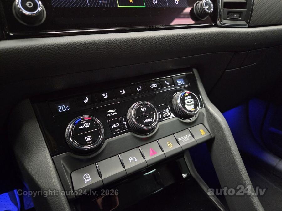 Blue Skoda Kodiaq 2024 in Tallinn, with an engine capacity of 2.00 L and mileage of 30 thousand km for 38900 €, photo 12 on AUTOMOTO.COM.LV