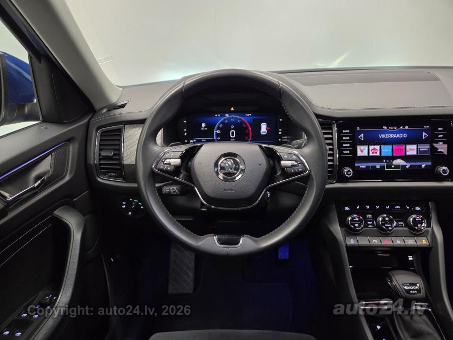 Blue Skoda Kodiaq 2024 in Tallinn, with an engine capacity of 2.00 L and mileage of 30 thousand km for 38900 €, photo 15 on AUTOMOTO.COM.LV