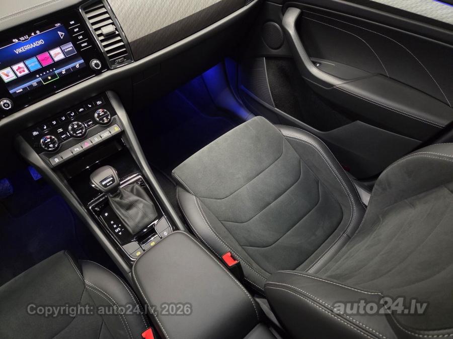 Blue Skoda Kodiaq 2024 in Tallinn, with an engine capacity of 2.00 L and mileage of 30 thousand km for 38900 €, photo 18 on AUTOMOTO.COM.LV