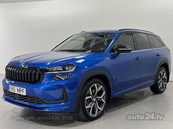 Zils Skoda Kodiaq 2024 Tallina, ar dzinēja tilpumu 1.50 L un nobraukumu 29 tūkst. km par 39900 €, foto 1 vietnē AUTOMOTO.COM.LV