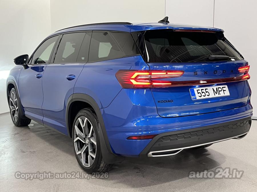 Blue Skoda Kodiaq 2024 in Tallinn, with an engine capacity of 1.50 L and mileage of 29 thousand km for 39900 €, photo 6 on AUTOMOTO.COM.LV