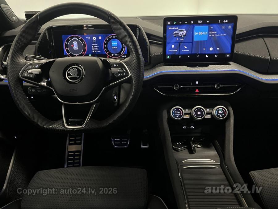 Blue Skoda Kodiaq 2024 in Tallinn, with an engine capacity of 1.50 L and mileage of 29 thousand km for 39900 €, photo 12 on AUTOMOTO.COM.LV
