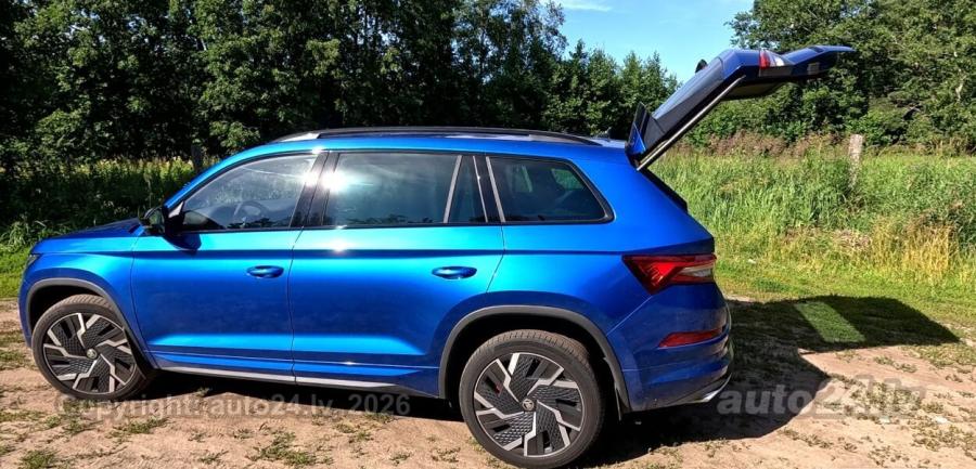 Синий Шкода Kodiaq 2024 в Таллин, объемом двигателя 2.00 л и пробегом 16 тыс. км за 38350 €, фото 7 на AUTOMOTO.COM.LV