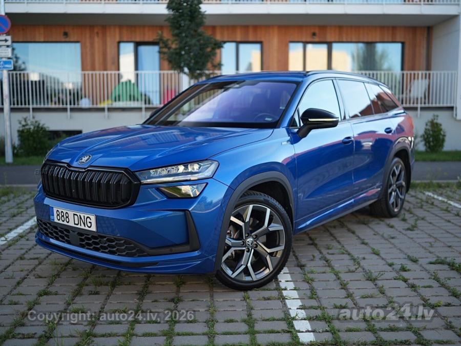 Zils Skoda Kodiaq 2024 Tallina, ar dzinēja tilpumu 1.50 L un nobraukumu 19 tūkst. km par 38900 €, foto 1 vietnē AUTOMOTO.COM.LV