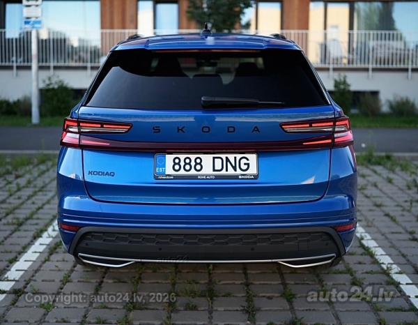 Blue Skoda Kodiaq 2024 in Tallinn, with an engine capacity of 1.50 L and mileage of 19 thousand km for 38900 €, photo 4 on AUTOMOTO.COM.LV