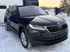 Brown Skoda Kodiaq 2017 in Prienai, with an engine capacity of 1.97 L and mileage of 286 thousand km for 13950 €, photo 6 on AUTOMOTO.COM.LV