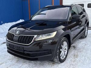 Brown Skoda Kodiaq 2017 in Prienai, with an engine capacity of 1.97 L and mileage of 286 thousand km for 13950 €, photo 7 on AUTOMOTO.COM.LV