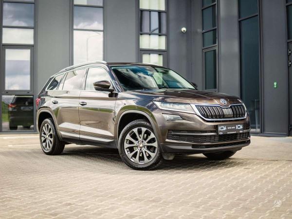 Brown Skoda Kodiaq 2017 in Kaunas, with an engine capacity of 1.97 L and mileage of 265 thousand km for 16950 €, photo 1 on AUTOMOTO.COM.LV