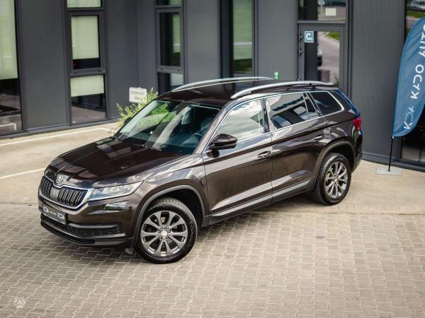 Brown Skoda Kodiaq 2017 in Kaunas, with an engine capacity of 1.97 L and mileage of 265 thousand km for 16950 €, photo 5 on AUTOMOTO.COM.LV