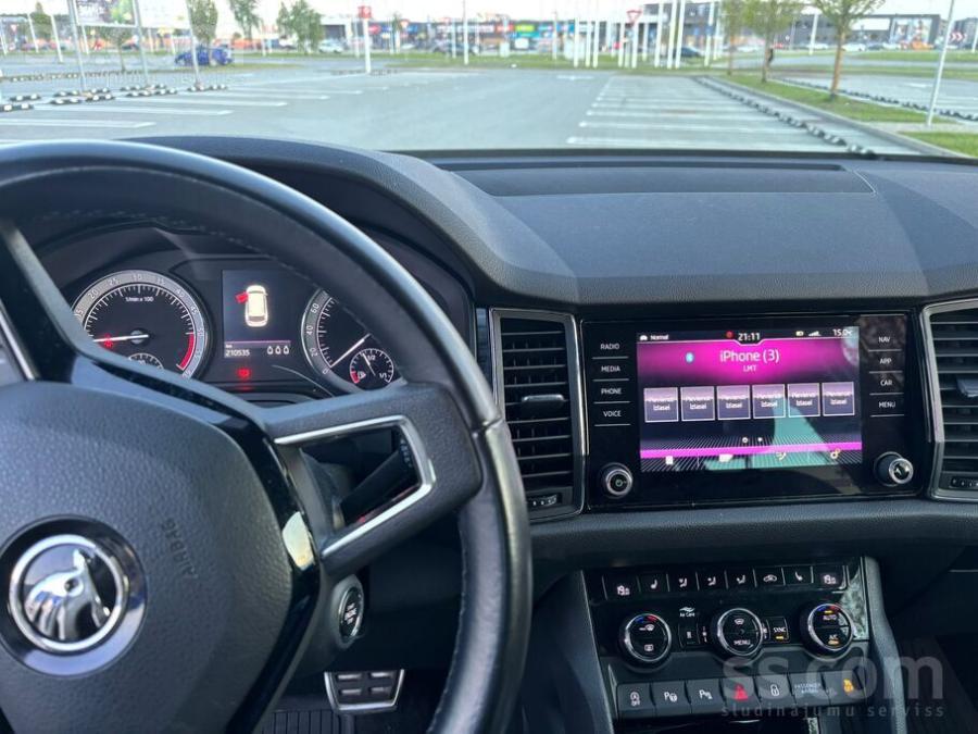 Коричневый Шкода Kodiaq 2018 в Рига, объемом двигателя 2.00 л и пробегом 213 тыс. км за 19750 €, фото 9 на AUTOMOTO.COM.LV