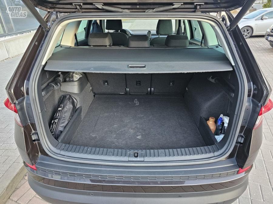 Brown Skoda Kodiaq 2019 in Vilnius, with an engine capacity of 1.50 L and mileage of 132 thousand km for 20200 €, photo 17 on AUTOMOTO.COM.LV