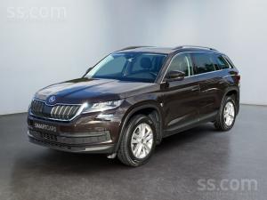 Brown Skoda Kodiaq 2019 in Riga, with an engine capacity of 2.00 L and mileage of 94 thousand km for 19970 €, photo  on AUTOMOTO.COM.LV
