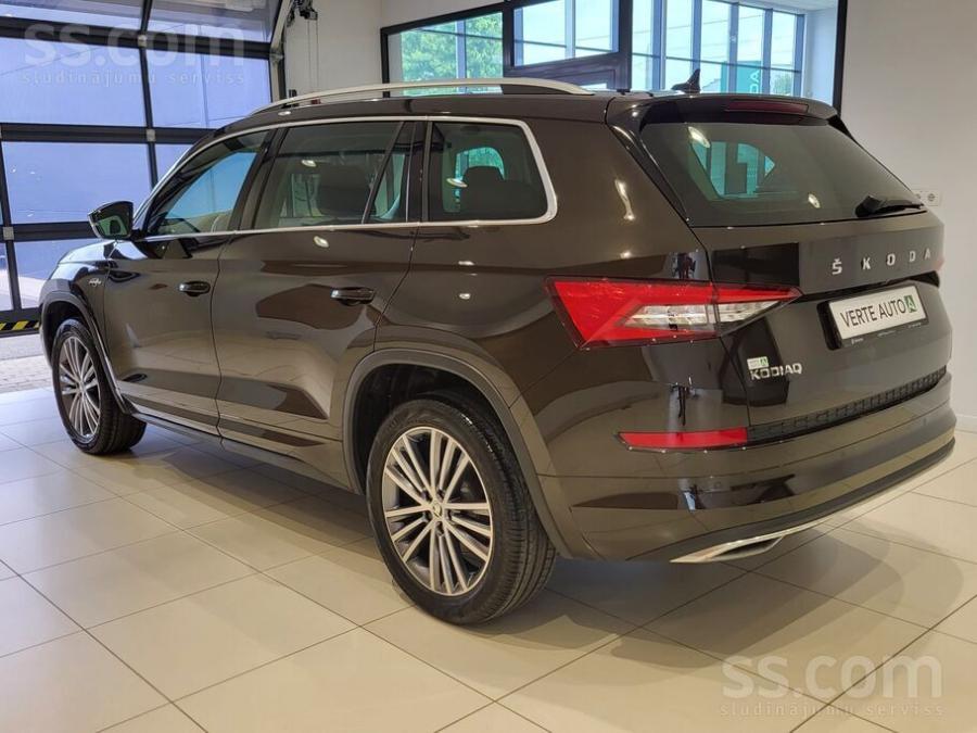 Brown Skoda Kodiaq 2021 in Riga, with an engine capacity of 1.50 L and mileage of 79 thousand km for 25490 €, photo 5 on AUTOMOTO.COM.LV