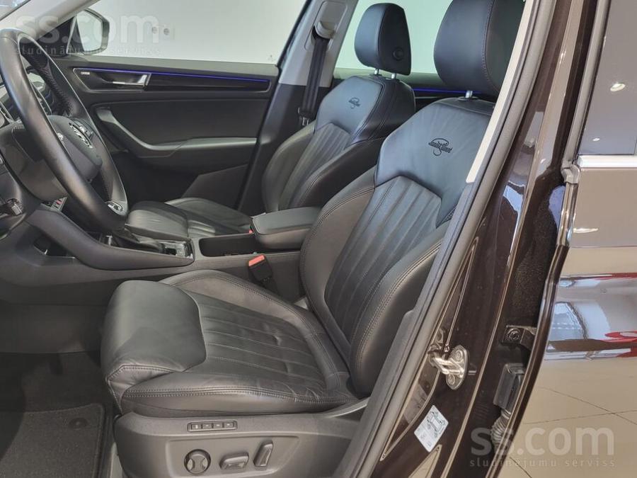 Brown Skoda Kodiaq 2021 in Riga, with an engine capacity of 1.50 L and mileage of 79 thousand km for 25490 €, photo 19 on AUTOMOTO.COM.LV