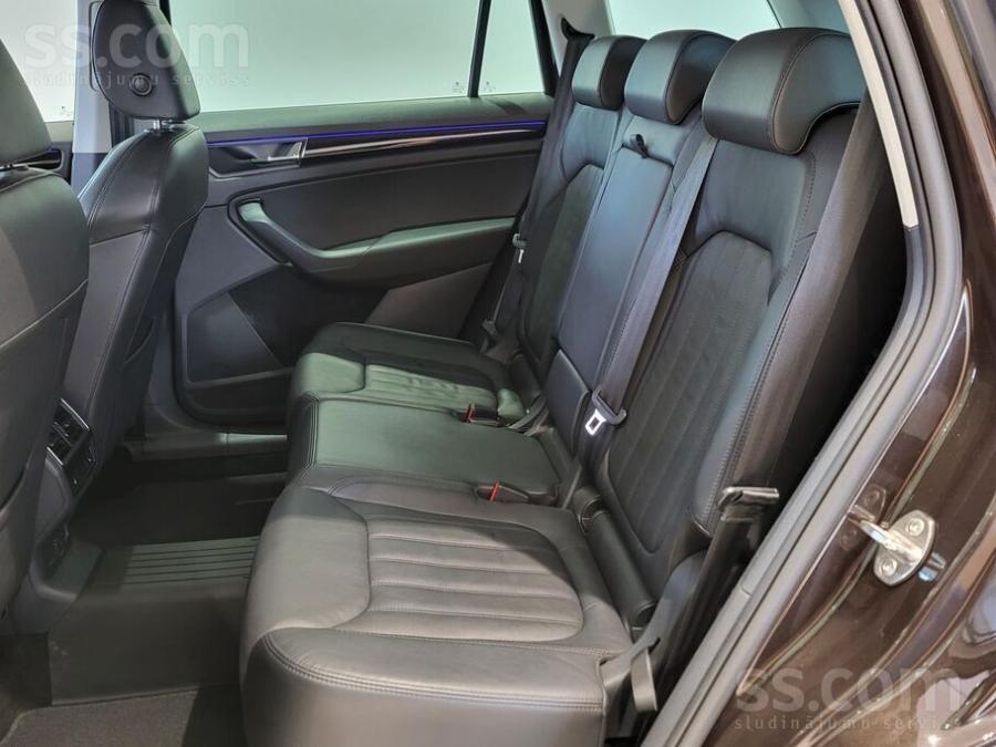 Brown Skoda Kodiaq 2021 in Riga, with an engine capacity of 1.50 L and mileage of 79 thousand km for 25490 €, photo 21 on AUTOMOTO.COM.LV