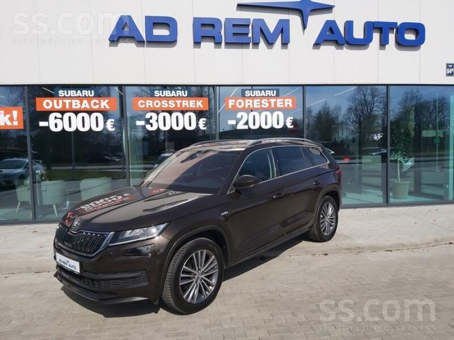 Brūns Skoda Kodiaq 2021 Rīga, ar dzinēja tilpumu 1.50 L un nobraukumu 62 tūkst. km par 25500 €, foto 1 vietnē AUTOMOTO.COM.LV