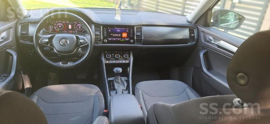 Brown Skoda Kodiaq 2021 in Ogre, with an engine capacity of 2.00 L and mileage of 117 thousand km for 23500 €, photo 9 on AUTOMOTO.COM.LV