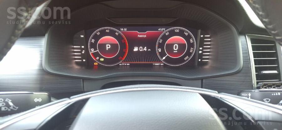 Brown Skoda Kodiaq 2021 in Ogre, with an engine capacity of 2.00 L and mileage of 117 thousand km for 23500 €, photo 25 on AUTOMOTO.COM.LV