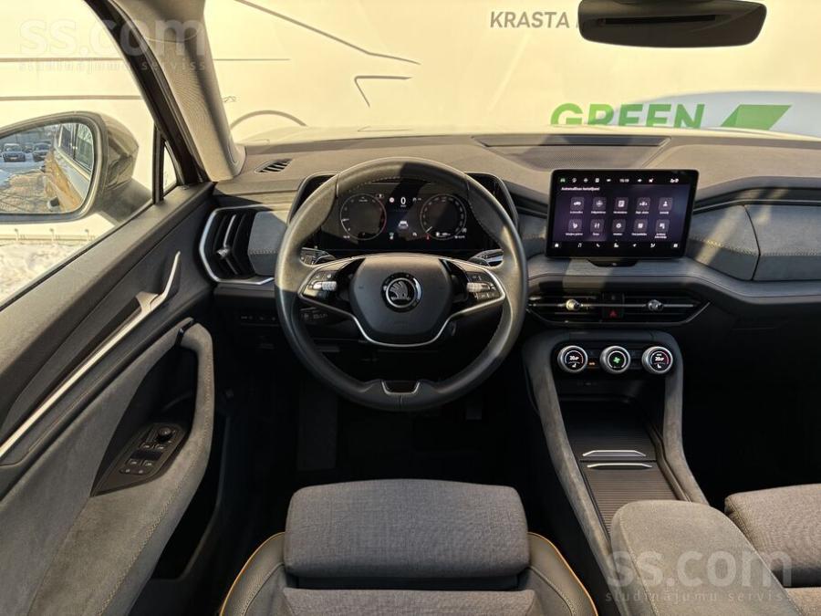 Brown Skoda Kodiaq 2024 in Riga, with an engine capacity of 2.00 L and mileage of 26 thousand km for 37600 €, photo 11 on AUTOMOTO.COM.LV