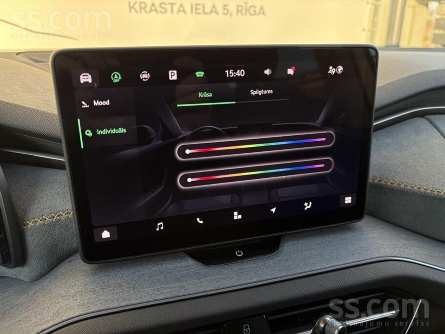 Brown Skoda Kodiaq 2024 in Riga, with an engine capacity of 2.00 L and mileage of 26 thousand km for 37600 €, photo 31 on AUTOMOTO.COM.LV