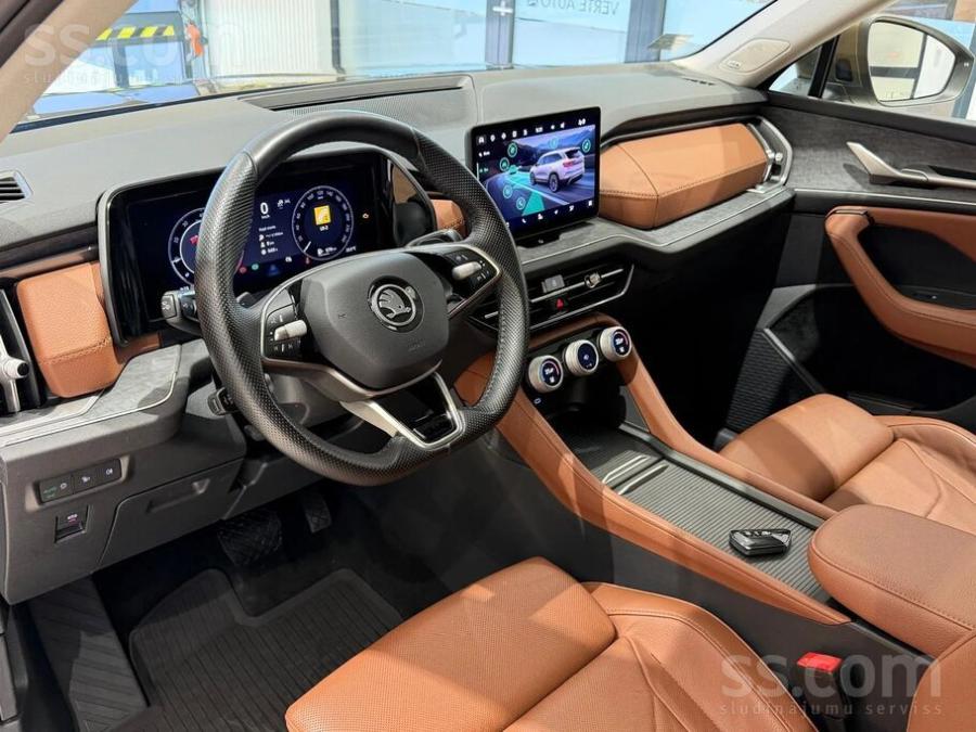 Коричневый Шкода Kodiaq 2024 в Рига, объемом двигателя 2.00 л и пробегом 47 тыс. км за 38790 €, фото 8 на AUTOMOTO.COM.LV