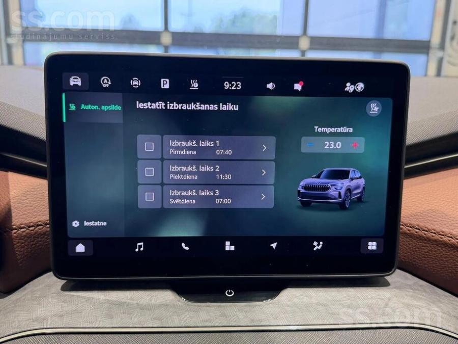 Коричневый Шкода Kodiaq 2024 в Рига, объемом двигателя 2.00 л и пробегом 47 тыс. км за 38790 €, фото 14 на AUTOMOTO.COM.LV