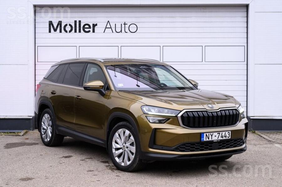 Brown Skoda Kodiaq 2024 in Riga, with an engine capacity of 2.00 L and mileage of 52 thousand km for 34950 €, photo 3 on AUTOMOTO.COM.LV