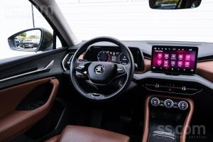 Brown Skoda Kodiaq 2024 in Riga, with an engine capacity of 2.00 L and mileage of 52 thousand km for 34950 €, photo 10 on AUTOMOTO.COM.LV