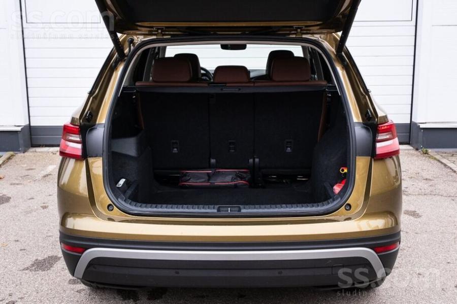 Brown Skoda Kodiaq 2024 in Riga, with an engine capacity of 2.00 L and mileage of 52 thousand km for 34950 €, photo 19 on AUTOMOTO.COM.LV
