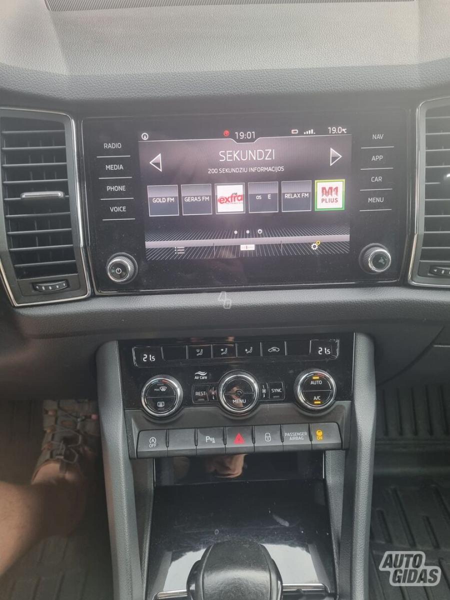 Skoda Kodiaq 2020 in Vilnius, with an engine capacity of 2.00 L and mileage of 244 thousand km for 18500 €, photo 9 on AUTOMOTO.COM.LV