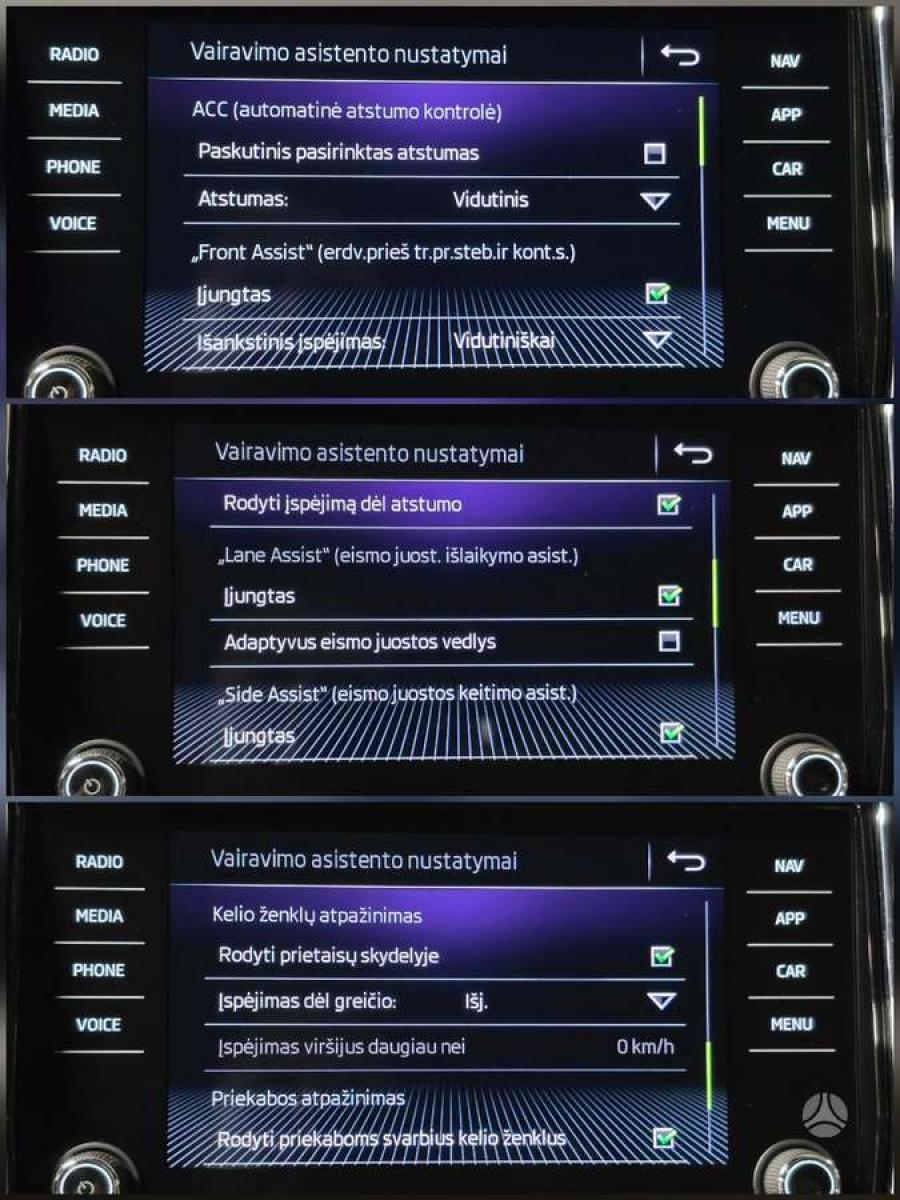 Green Skoda Kodiaq 2020 in Jonava, with an engine capacity of 2.00 L and mileage of 274 thousand km for 21900 €, photo 25 on AUTOMOTO.COM.LV