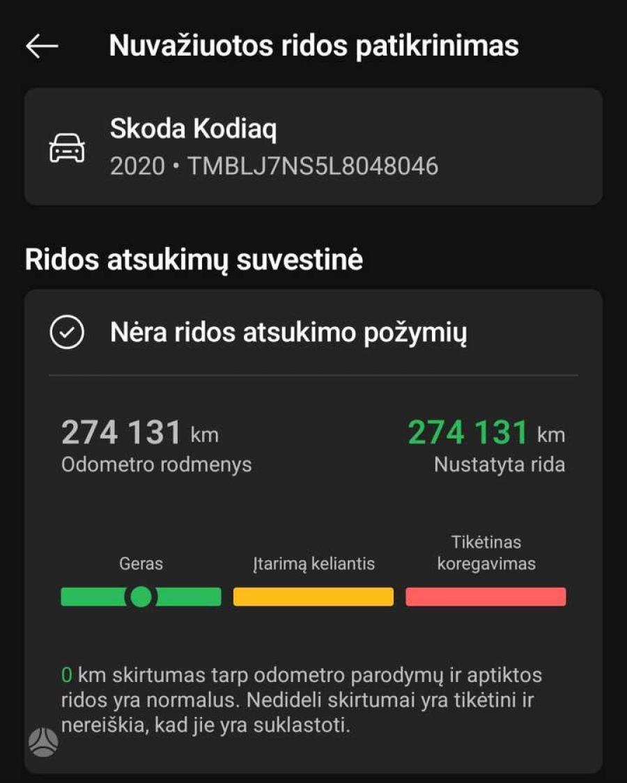 Green Skoda Kodiaq 2020 in Jonava, with an engine capacity of 2.00 L and mileage of 274 thousand km for 21900 €, photo 52 on AUTOMOTO.COM.LV