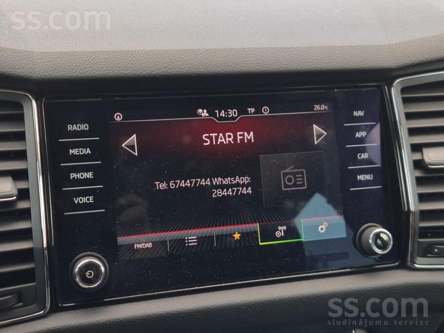Zaļš Skoda Kodiaq 2020 Rīga, ar dzinēja tilpumu 2.00 L un nobraukumu 279 tūkst. km par 18890 €, foto 19 vietnē AUTOMOTO.COM.LV