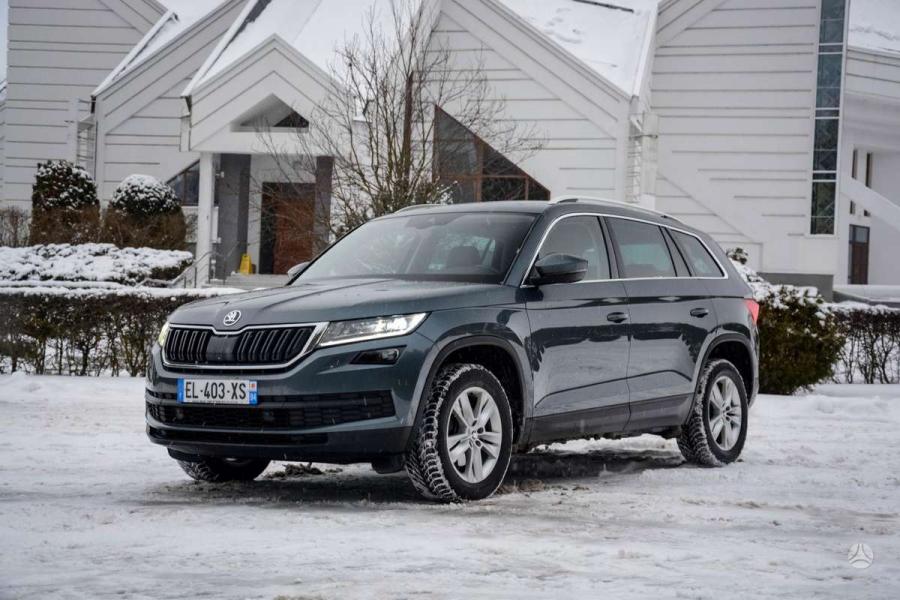 Grey Skoda Kodiaq 2017 in Elektrenai, with an engine capacity of 1.97 L and mileage of 250 thousand km for 17500 €, photo 1 on AUTOMOTO.COM.LV
