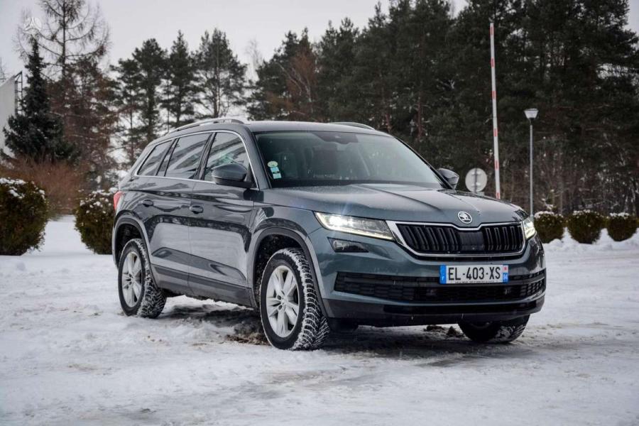 Grey Skoda Kodiaq 2017 in Elektrenai, with an engine capacity of 1.97 L and mileage of 250 thousand km for 17500 €, photo 3 on AUTOMOTO.COM.LV