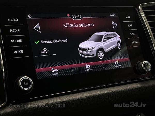 Pelēks Skoda Kodiaq 2017 Tallina, ar dzinēja tilpumu 2.00 L un nobraukumu 197 tūkst. km par 16900 €, foto 10 vietnē AUTOMOTO.COM.LV