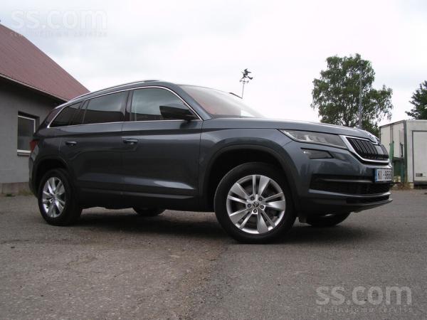 Grey Skoda Kodiaq 2017 in Riga, with an engine capacity of 2.00 L and mileage of 0 thousand km for 16750 €, photo 1 on AUTOMOTO.COM.LV