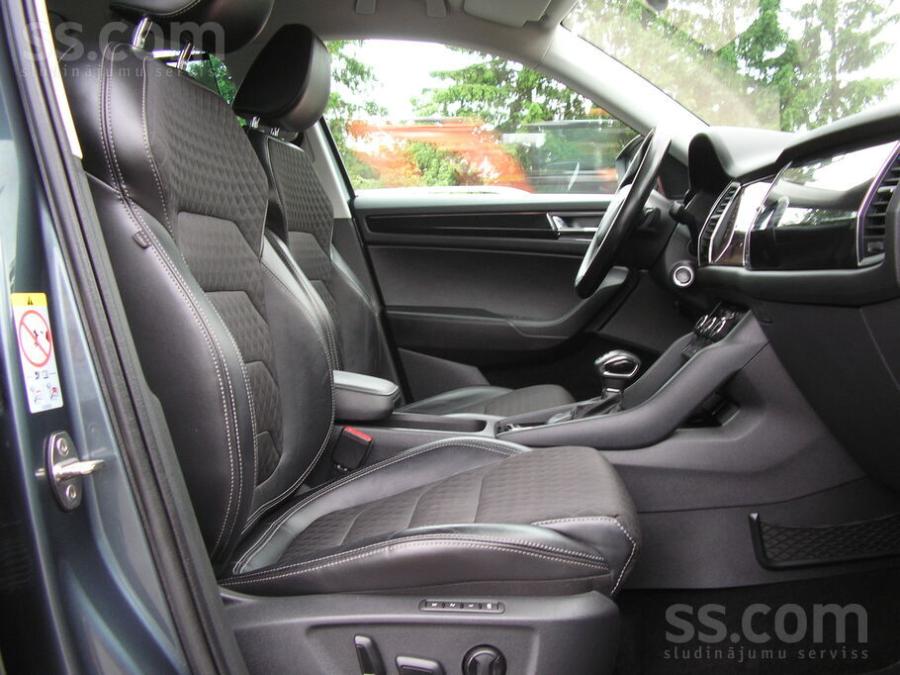 Grey Skoda Kodiaq 2017 in Riga, with an engine capacity of 2.00 L and mileage of 0 thousand km for 16750 €, photo 30 on AUTOMOTO.COM.LV
