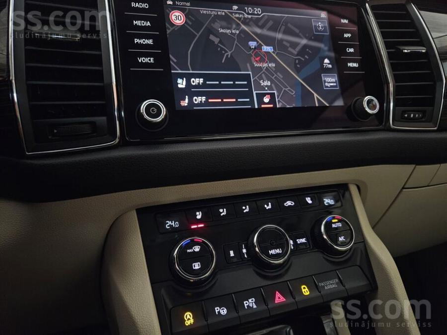 Pelēks Skoda Kodiaq 2017 Jēkabpils, ar dzinēja tilpumu 2.00 L un nobraukumu 268 tūkst. km par 17990 €, foto 34 vietnē AUTOMOTO.COM.LV